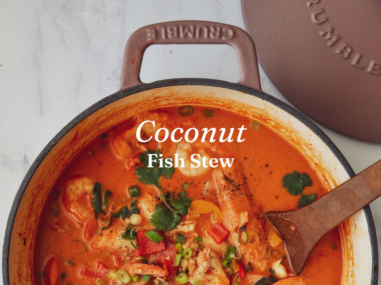 Dutch Oven Moqueca Coconut Fish Stew | Crumble Cookware