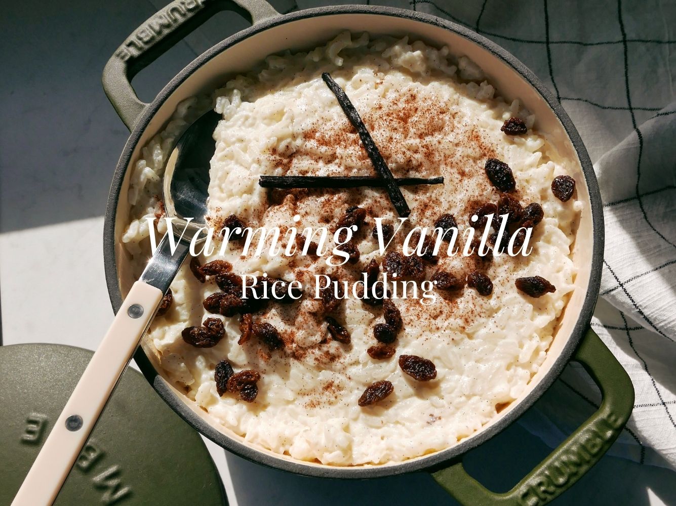 Warming Vanilla Rice Pudding Recipe | Crumble Cookware