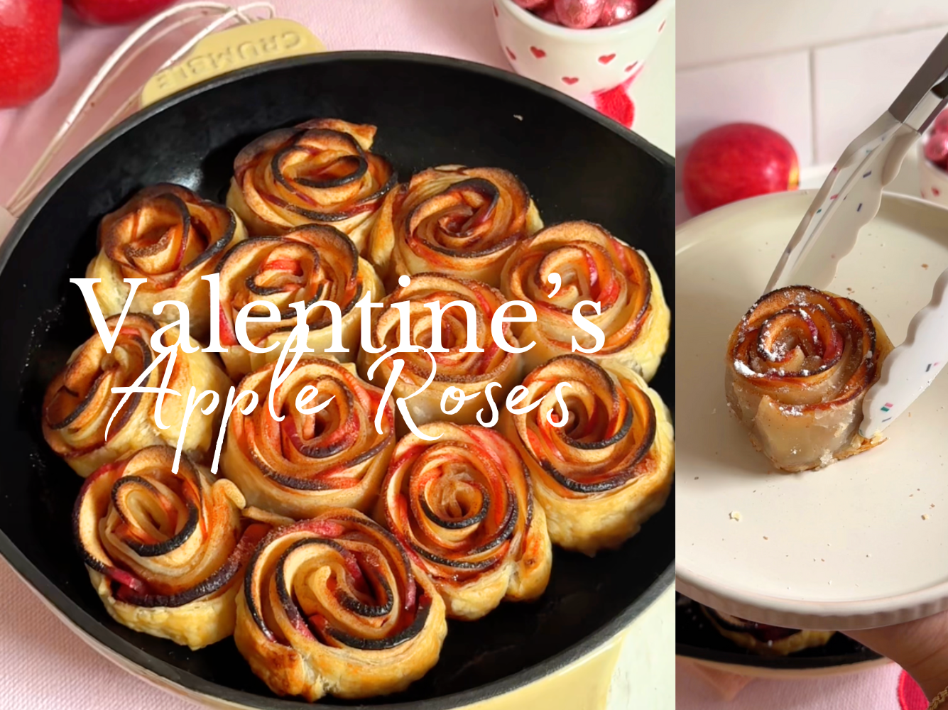 Valentine's Apple Pie Roses Recipe | Crumble Cookware