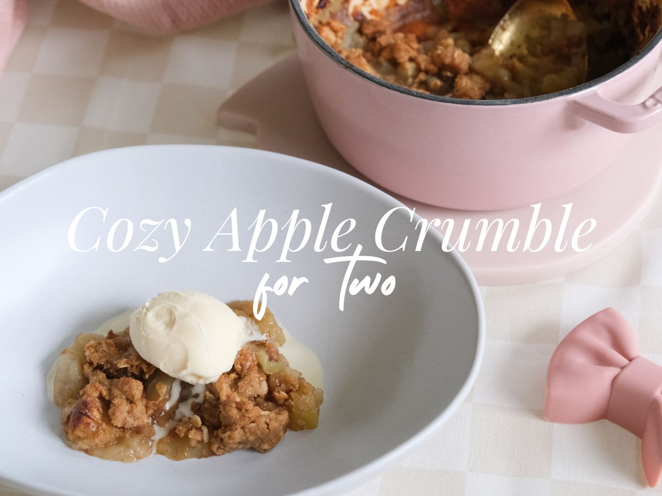 Mini Apple Crumble Recipe | Crumble Cookware