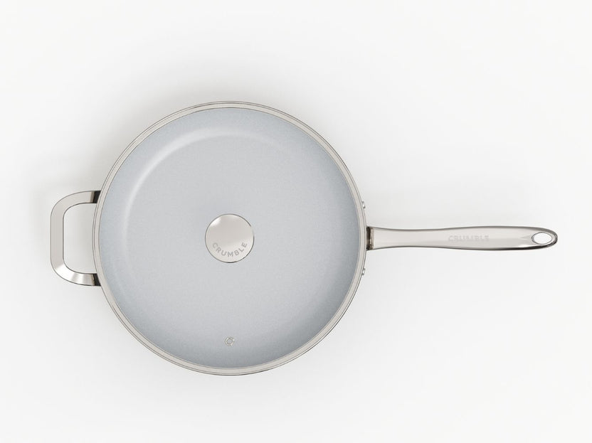 Deep Ceramic Fry Pan 28cm | Crumble Cookware