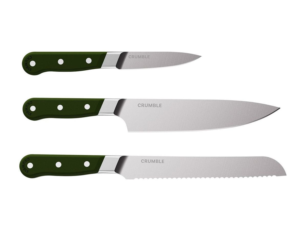 3-Piece Essential Knife Set | Crumble Cookware